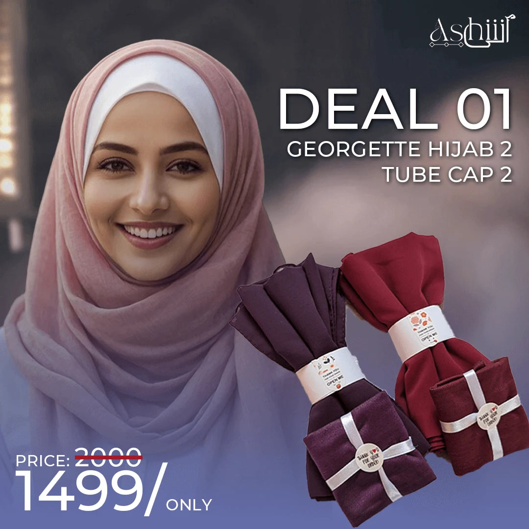 Georgette Hijab Deal – Ashii.pk